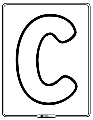 Big Alphabet Letters - ABC Outline Printable Pages - A to Z Teacher Stuff