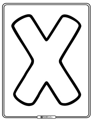 Big Alphabet Letters - ABC Outline Printable Pages - A to Z Teacher Stuff