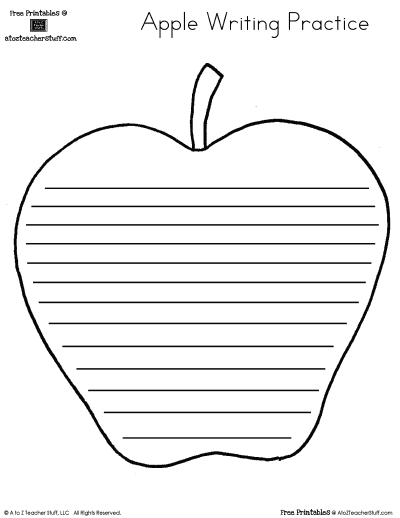 Printable Apple Pattern - A to Z Teacher Stuff