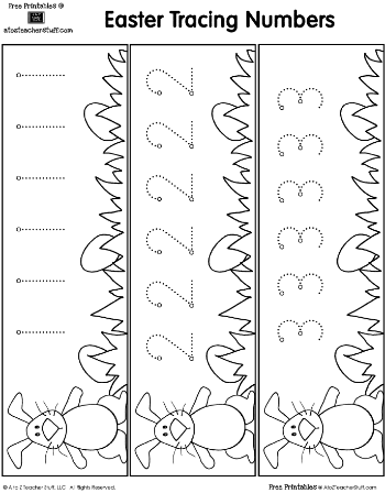 Bunny & Carrot Number Matching - A to Z Teacher Stuff
