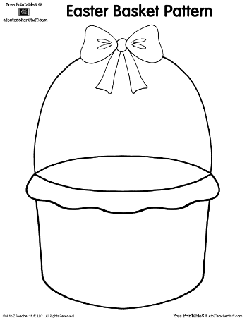 Easter or Spring Basket Pattern - A to Z Teacher Stuff