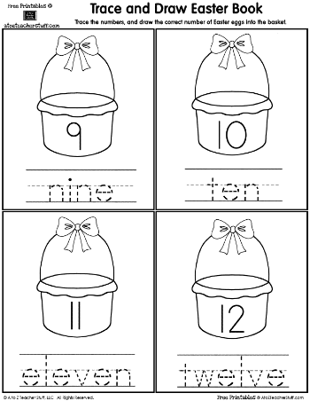 Hatching Chick Number Trace - A to Z Teacher Stuff