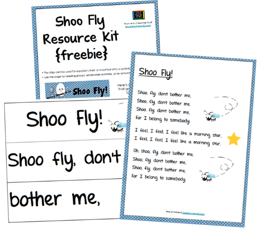 Shoo Fly, Don't Bother Me Printable Nursery Rhyme Resource Kit - A to Z ...