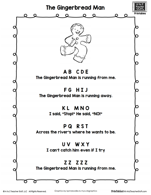 Gingerbread Baby Lesson Plans - A to Z Teacher Stuff