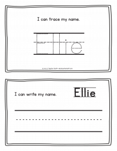 Ellie - Name Printables for Handwriting Practice and Name Tracing - A ...