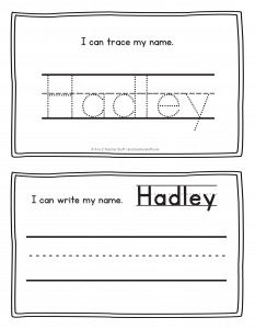 Hadley - Name Printables for Handwriting Practice - A to Z Teacher Stuff