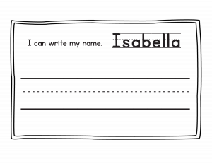 Isabella - Name Printables for Handwriting Practice - A to Z Teacher Stuff