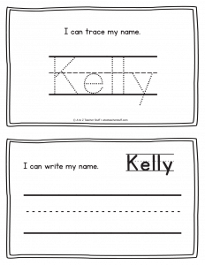 Kelly - Name Printables for Handwriting Practice - A to Z Teacher Stuff