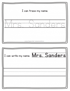 Mrs. Sanders - Name Printables for Handwriting Practice - A to Z ...